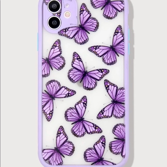 Accessories | Iphone 12 Mini Case Purple Butterflys | Poshmark